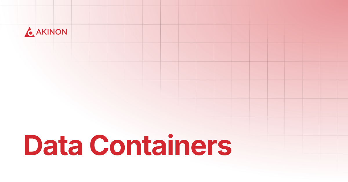 Data Containers | Docs