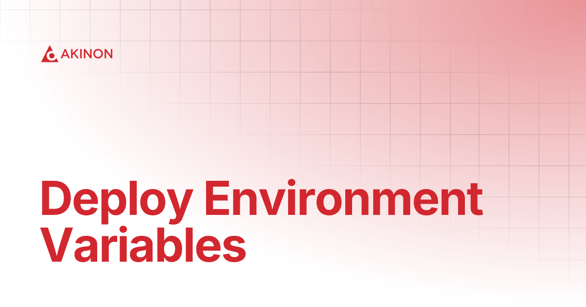 Deploy Environment Variables | Docs