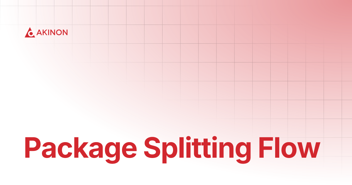 Package Splitting Flow | Technical Guides | Docs