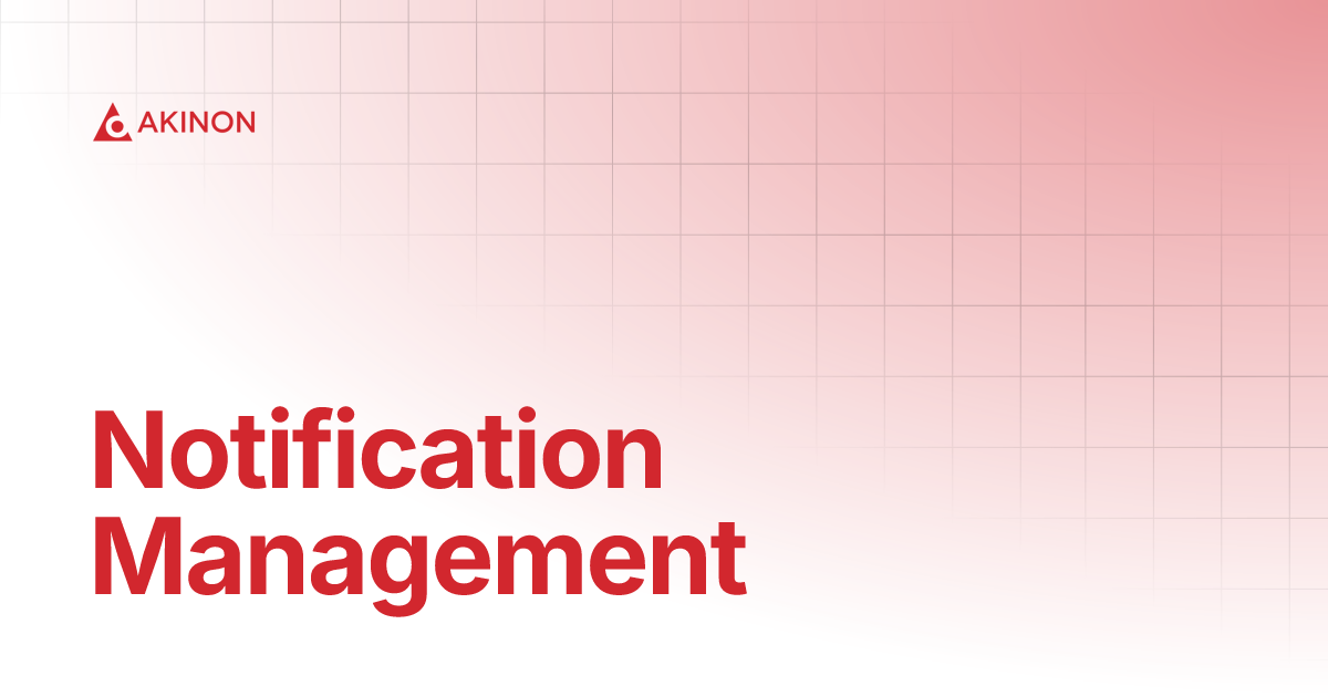 Notification Management | Tutorials | Docs