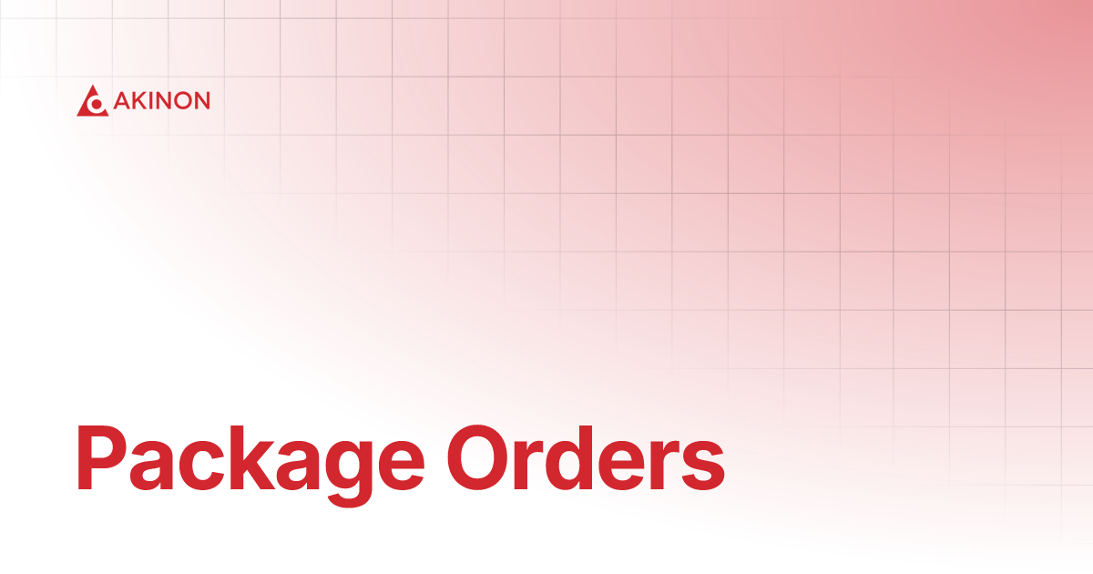 Package Orders | Docs