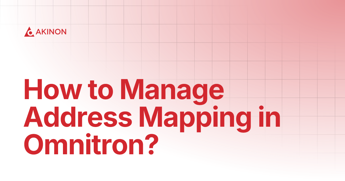 How to Manage Address Mapping in Omnitron? | Docs