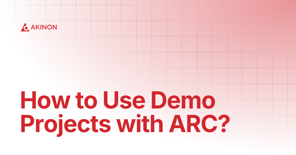 How to Use Demo Projects with ARC? | Docs